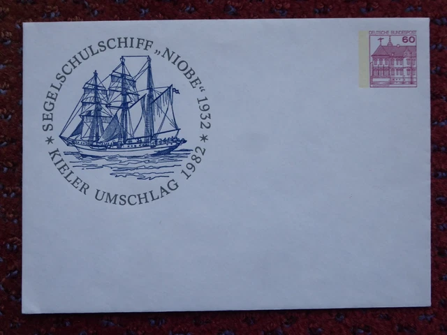 BRD GANZSACHE PRIVAT Plusbrief Schiffe Segelschulschiff Niobe xx EUR 1,99 - PicClick DE