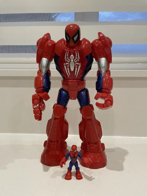 PLAYSKOOL IMAGINEXT MARVEL Super Hero Spiderman Mech Armor Suit £9.50 ...