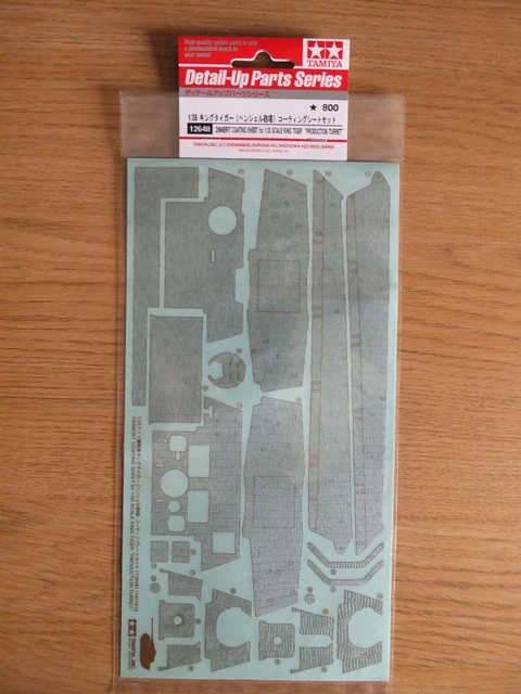 TAMIYA 12648 ZIMMERIT For King Tiger With Production Turret - 1/35 ...