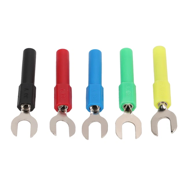 FORK SPADE WIRE Connectors PVC Brass Material 10A 4mm Hole For $16.03 ...
