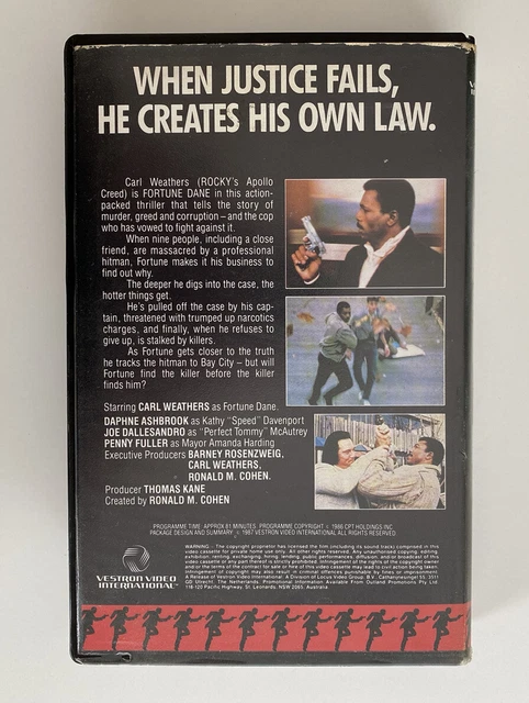 FORTUNE DANE [VHS] Vestron Video Big Box Ex-Rental Tape 1986 Carl ...