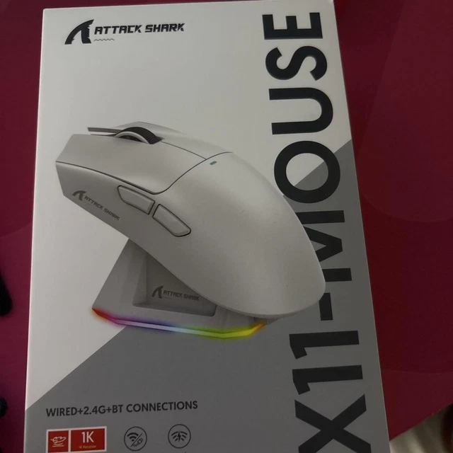 ATTACK SHARK X11-MOUSE Gaming Mouse White Unused $98.85 - PicClick CA