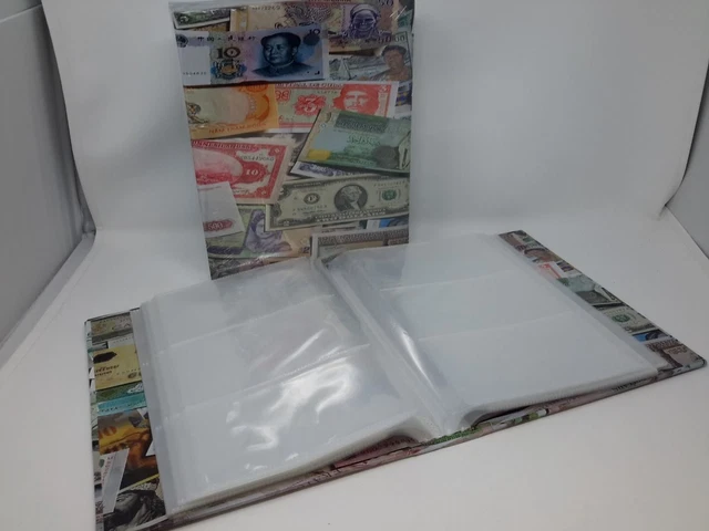 LIGHTHOUSE BANKNOTE ALBUM BILLS Holds 300 Banknotes, Unused, Mint ...