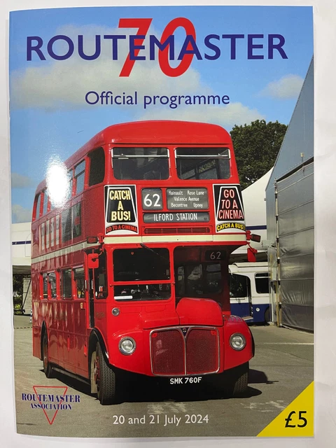 OFFICIAL RM70 EVENT Programme, Routemaster 70th Anniversary RM RML RMC ...