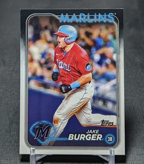 CARTE PHARE DE baseball Jake Burger 2024 Topps Series 1 #125 Miami ...