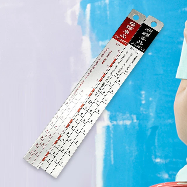 CAR PAINT MEASURING Ruler Metal Accurate Measurements for Outdoor ...