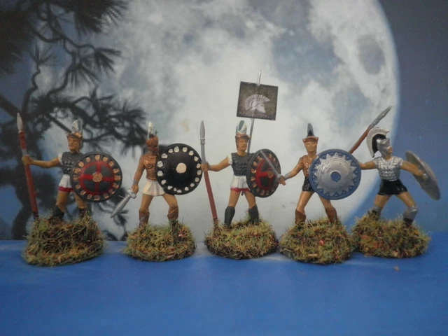 1/72 ANCIENT GREEK Painted Painted HOPLITES Atlantic Based Soldiers Lot ...