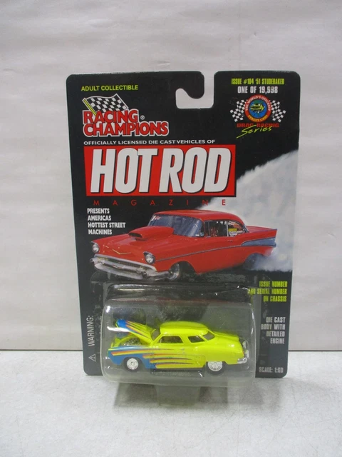 MAGAZINE RACING CHAMPIONS Hot Rod 1951 Studebaker jaune EUR 4,65 ...