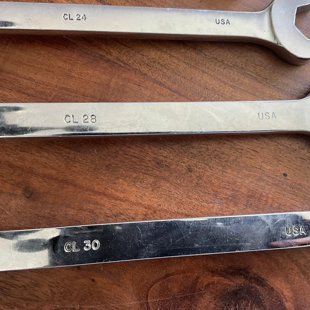 MAC TOOLS 7 piece Wrench Set CL34 CL 32 CL30 CL28 CL24 CL18 CL16 Made ...