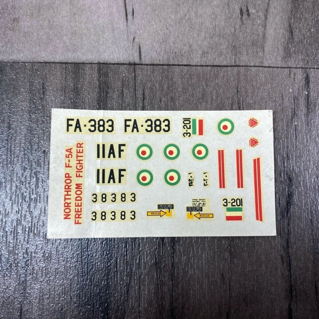 AIRFIX DECAL SHEET Northrop F-5A Freedom 1/72 Replacement Decals 123 ...