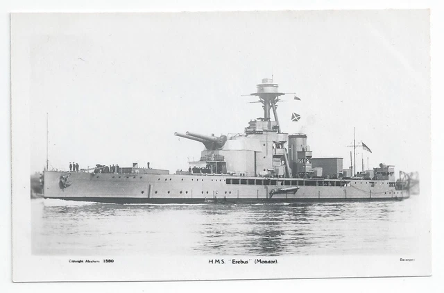 ABRAHAMS HMS EREBUS Erebus class Monitor Royal Navy -- RP PC EUR 21,36 ...