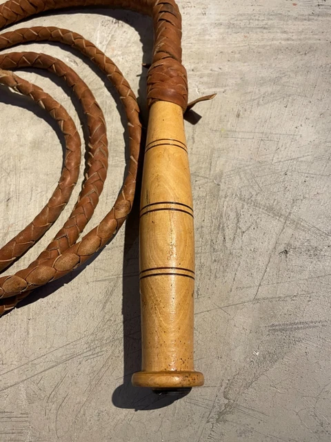 GENUINE LEATHER WHIP 9 feet+ Indiana Jones style $85.00 - PicClick CA
