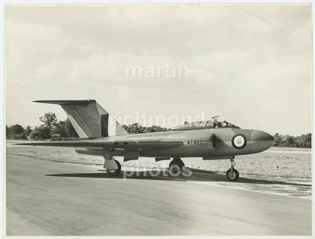 GLOSTER JAVELIN FAW1 Prototype WT827 Large Original Russell Adams Photo ...