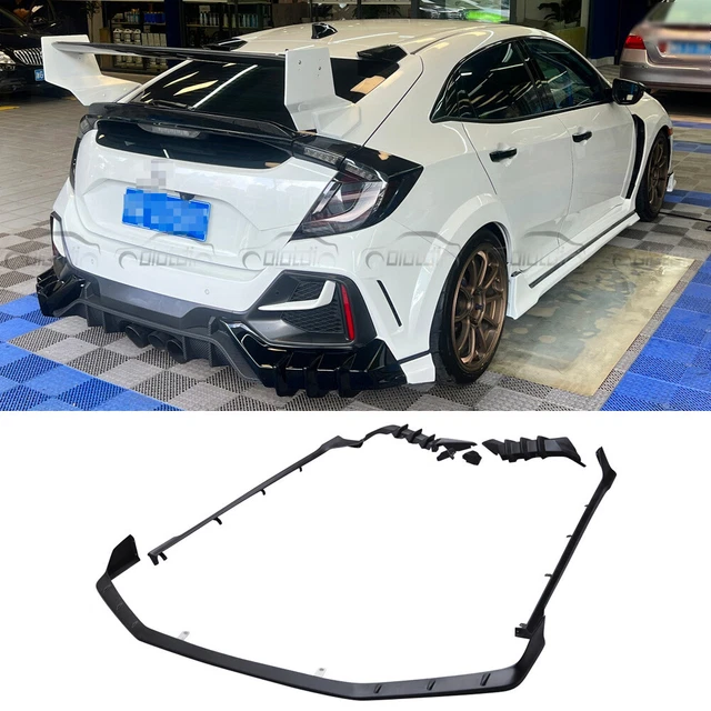 FRP FRONT SPOILER Rear Bumper Lips Side Skirts For Honda Civic 10Th Fk7 ...