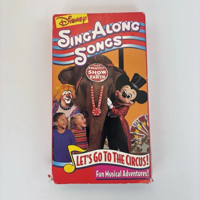 DISNEY SING ALONG Songs VHS Let’s Go To The Circus 1994 Musical Kids 14 ...