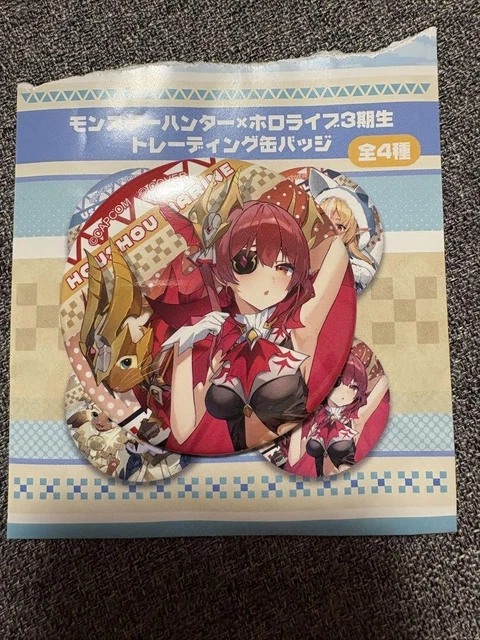 MONSTER HUNTER HOLOLIVE 3rd Generation Student Hokkane Marine Button ...