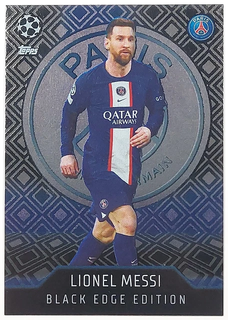 LIONEL MESSI BLACK EDGE EDITION Match Attax 2022/23 No.466 PSG Pack ...