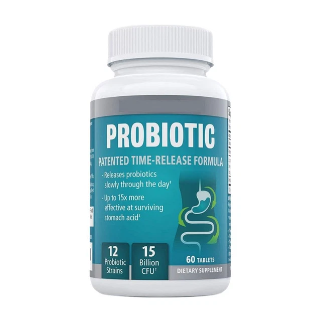 60PCS INTESTINAL HEALTH Probiotic Tablets Professional formula ...