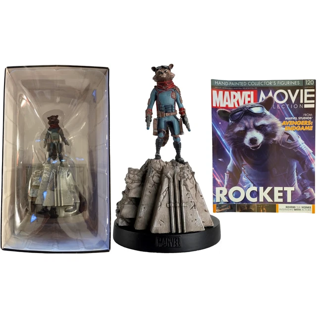 SUPER HERO OF Films Marvel Rocket 120 Figurines Collection Eaglemoss ...