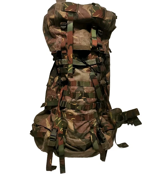 GENUINE DUTCH ARMY 120L Bergen Bergan Rucksack Bag DPM Woodland ...