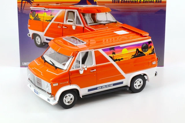 1:18 ACME 1976 Chevrolet G-Series VAN Good Times Machine orange EUR 149 ...