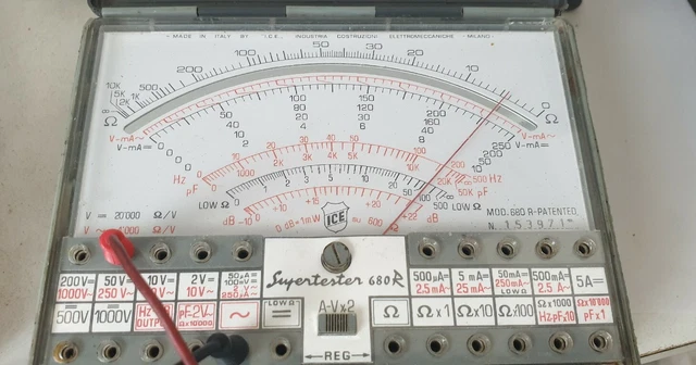 SUPER TESTER ICE 680 R Multimeter Analogico EUR 15,00 - PicClick IT