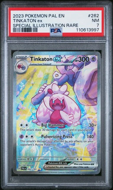 TINKATON EX 262/193 Psa 7 Pokemon Paldea Evolved Special Illustration ...