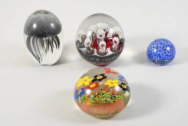 C26N21- 4X GLAS Paperweight EUR 30,00 - PicClick DE