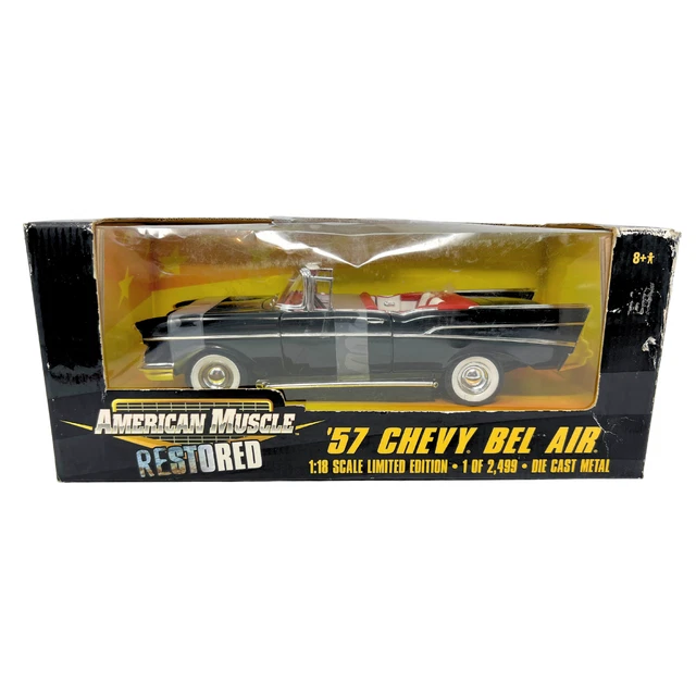 ERTL AMERICAN MUSCLE Restored '57 Chevy Bel Air 1:18 Diecast $149.99 ...