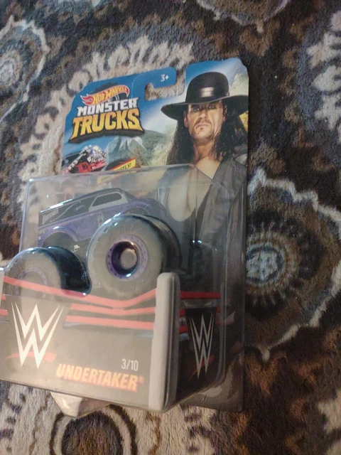 2019 HOT WHEELS Monster Truck WWE Undertaker #3/10 pressofuso scala 1/ ...