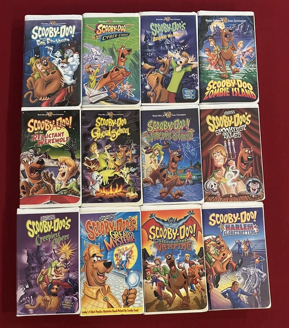 SCOOBY-DOO 1998-2003 VHS Lot X12 Hanna Barbera Cartoon Network *READ ...