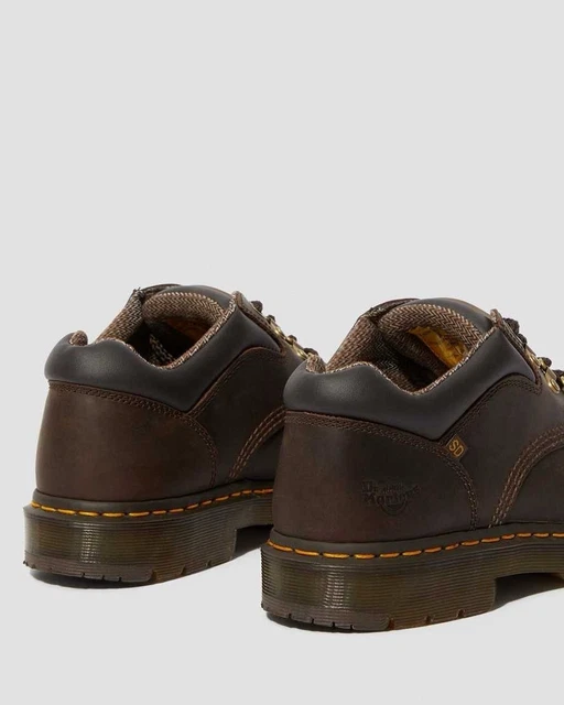 DR. MARTENS HYLOW Steel Toe Work Boots Slip Resistant Mens 11 Brown Low ...