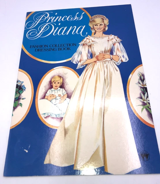 PRINCESS DIANA FASHION Collection Dressing Book Paper Dolls 2 Different ...