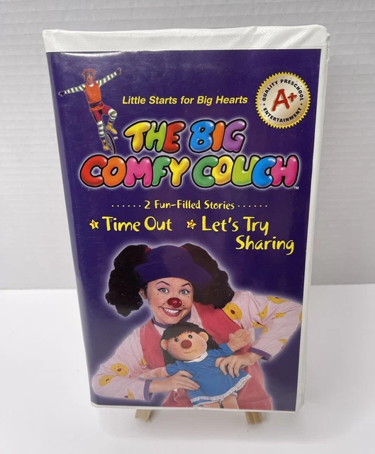 VINTAGE BIG COMFY Couch: Time Out & Let's Try Sharing [VHS] [VHS Tape ...