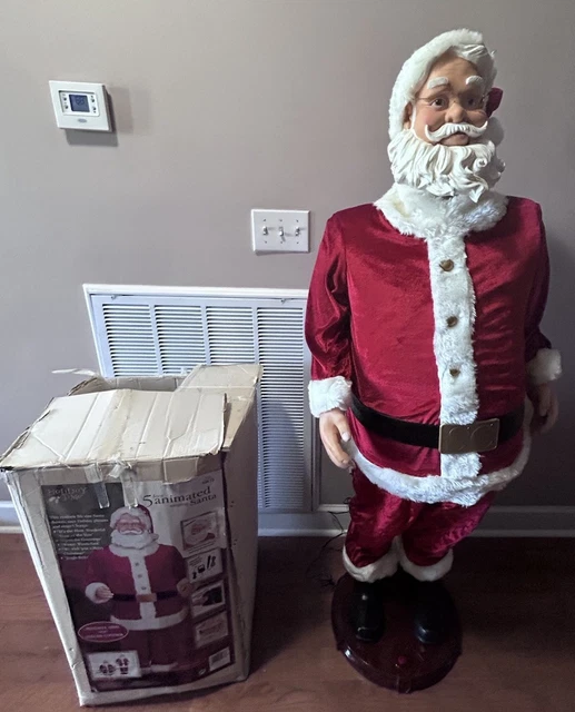 GEMMY LIFE SIZE Santa 5 Foot Singing Santa Claus Christmas £222.68 ...