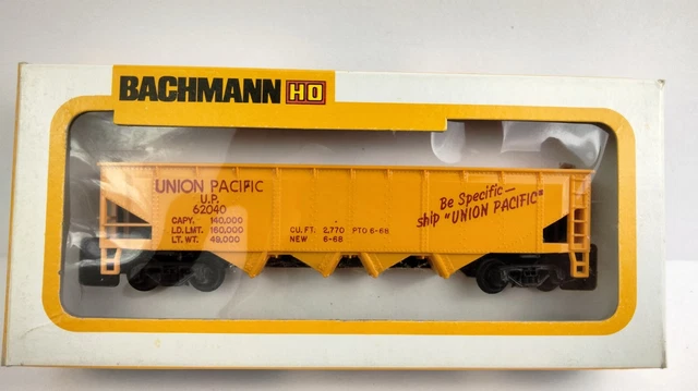 BACHMANN HO SCALE Union Pacific UP 62040 42' Quad Hopper Freight Train ...
