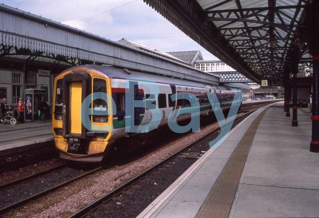 35MM RAILWAY SLIDE of Class 158 DMU 158722 @ Stirling Copyright to ...