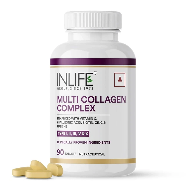 INLIFE MULTI COLLAGEN Complex Tablets | 5 Types Peptides - 90 Tab £32. ...