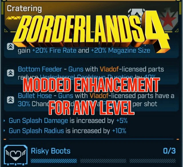 BORDERLANDS 4 ANY Level 1 - 50 Modded Legendary Enhancement Item XBOX X ...