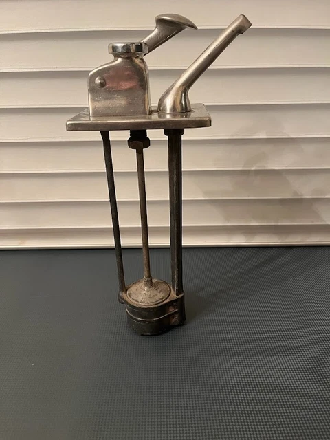 Vintage Antique Syrup Soda Fountain Ice Cream Stainless Dispenser Pump