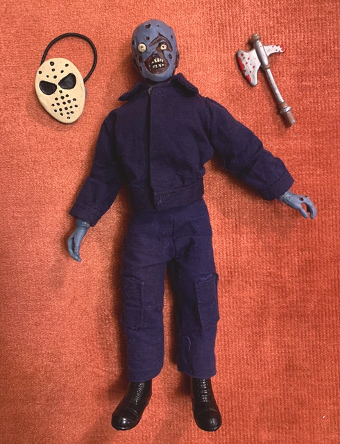 CUSTOM FRIDAY THE 13th Jason Voorhees 8 inch built on new mego body ...
