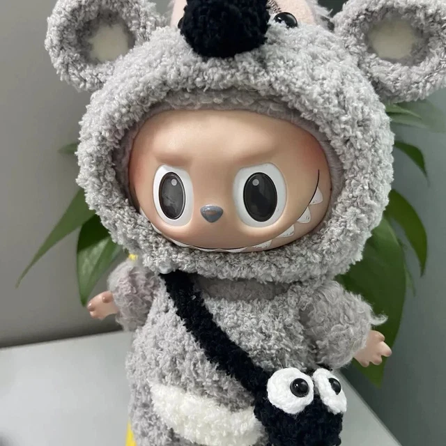 POP MART LABUBU The Monsters Plush Doll Mini Koala Clothes Backpack Set ...