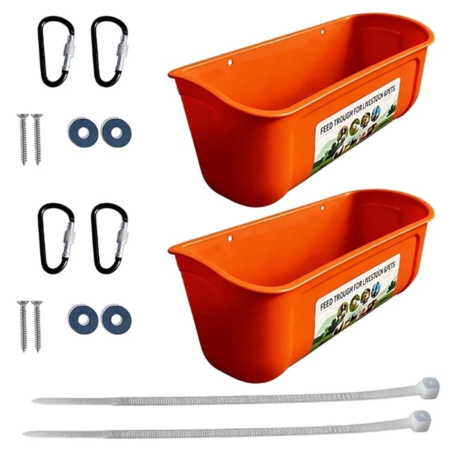 2PCS HANGING POULTRY Feeder Stability Spill Prevent Bird Feeding ...