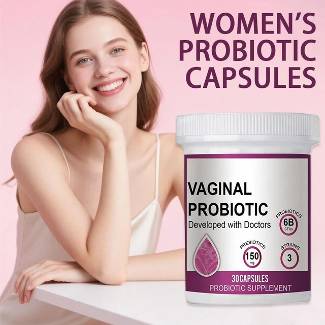 WOMEN'S PROBIOTIC CAPSULES Women's Raw Probiotic 100 Billion CFU 30 ...