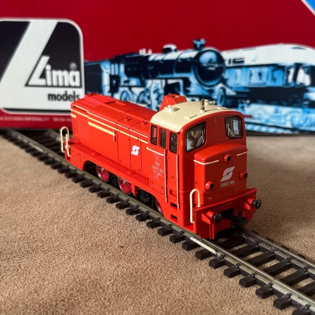 LIMA HO LOCOMOTIVE Diesel Of Wiggle Obb 2067.66 IN Box/20 8148L/Vintage ...