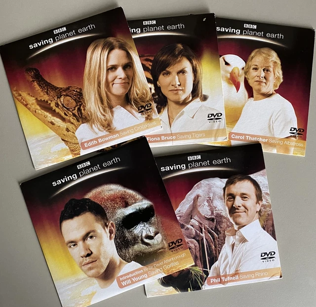5 DVDS COLLECTION from the BBC wild animals Documentary (full colour ...