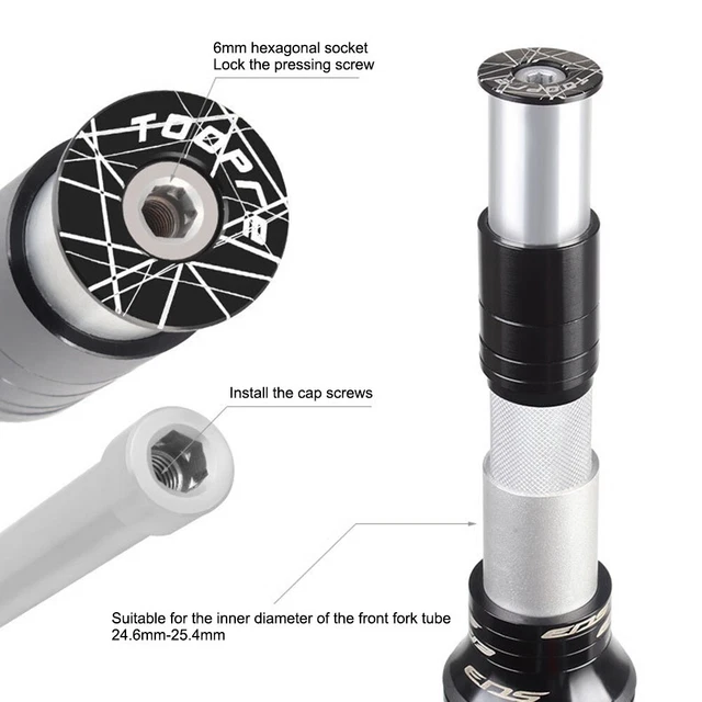 AMÉLIOREZ LA STABILITÉ et les performances avec l'extension de tige de fourche EUR 25,36 ...