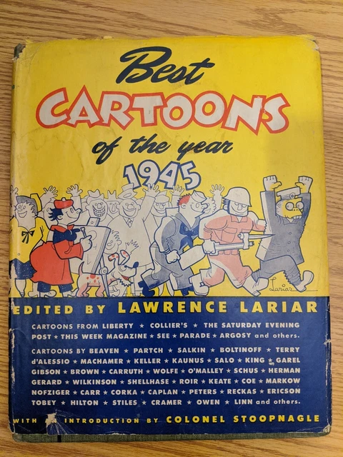 BEST CARTOONS OF the Year 1945 WWII Era Crown Publishers HCDJ from ...
