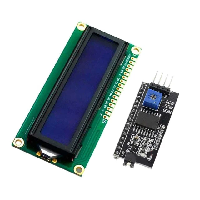 MODULO DISPLAY LCD 16x2 HD44780 1602+IIC/I2C PCF8574T resistente per ... MODULO DISPLAY LCD 16x2 HD44780 1602+IIC/I2C PCF8574T resistente per ...