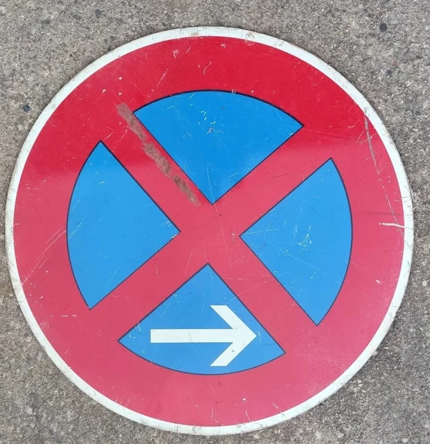 VERKEHR SCHILD HALTEVERBOT Verkehrszeichen Alu Halten verboten Rund EUR ...